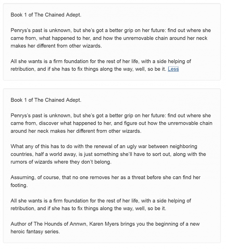 Why your book descriptions don't look right - HollowLands